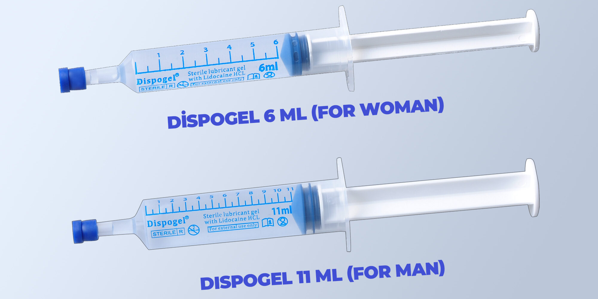 Dispogel Urethral Lubricating Gel with 2% Lidocaine HCL 11 ml and 6 ml ...